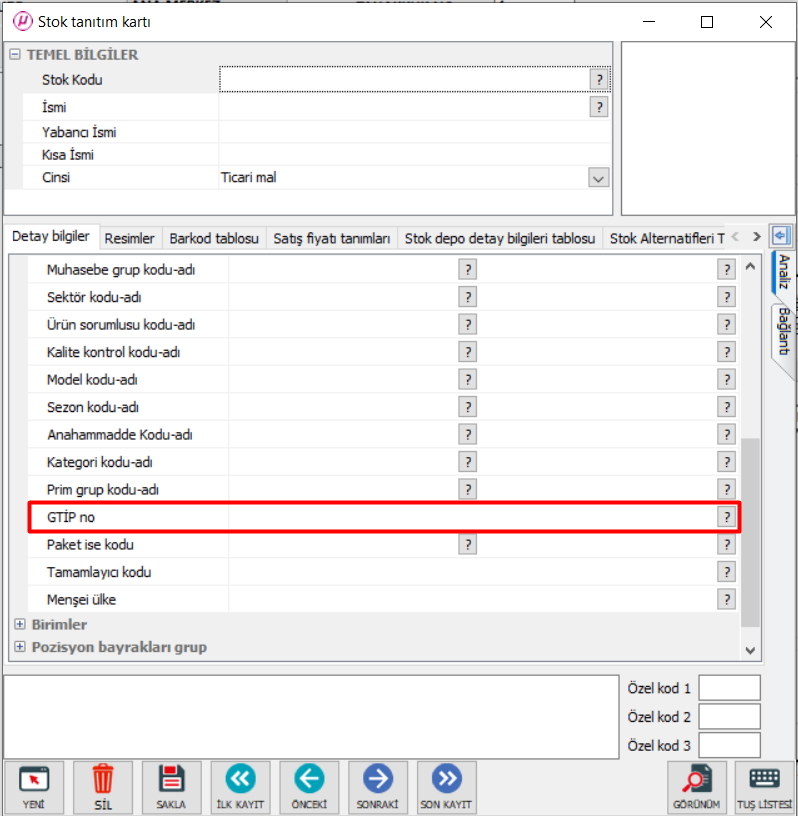 GTİP Numarasını Nereden Tanımlarım?