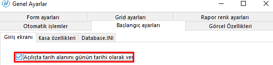 Program Giriş Ekranında Tarih Alanının Değiştirilmesini Nasıl Engellerim?
